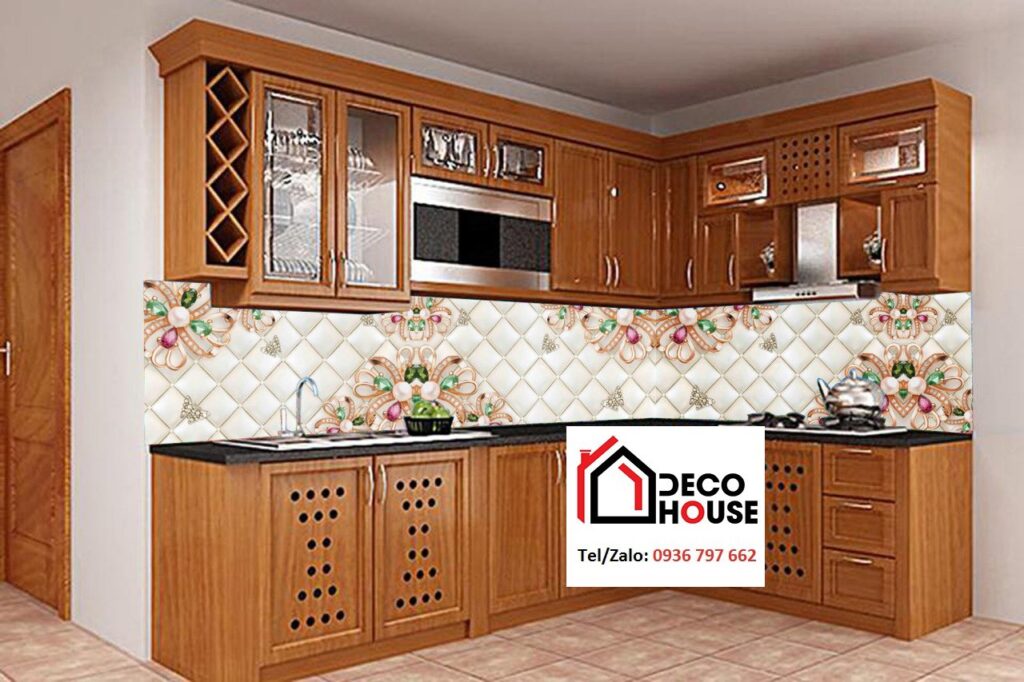 Kính Ốp Bếp Hoa Văn | Decohouse